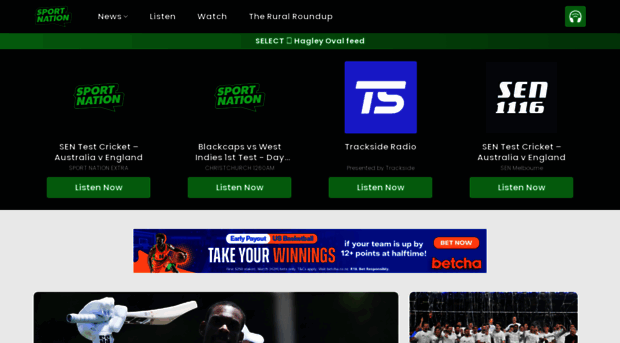 sportnation.nz - Listen Live & On Demand | Spor... - Sport Nation