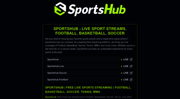 sportshub.my - SportsHub - Live Sport Streams... - Sports Hub