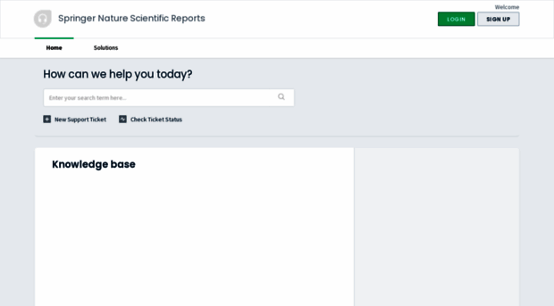 springernaturescientificreports.freshdesk.com - Support : Springer ...