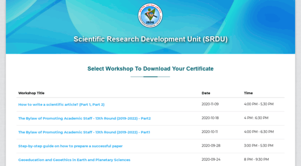 srdu-cert.tanta.edu.eg - Scientific Research Developmen... - SRDU Cert Tanta