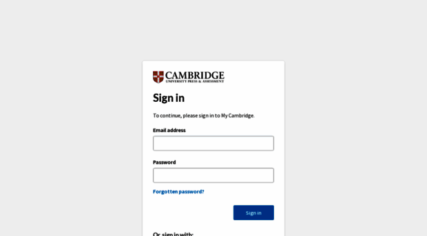 sso.cambridge.org - Cambridge Login - Sso Cambridge