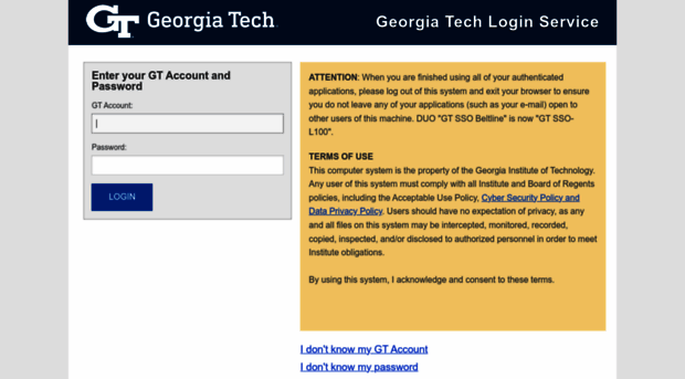 sso.gatech.edu - GT | GT Login - Sso Gatech