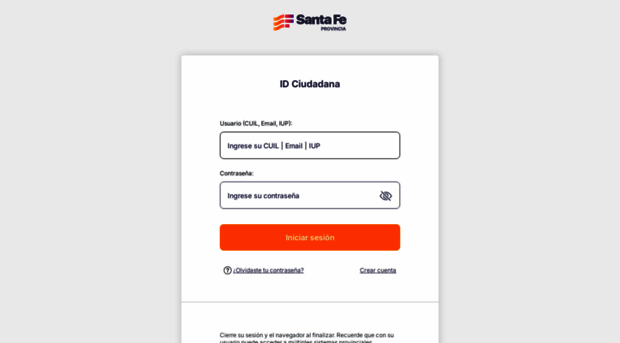 sso.santafe.gov.ar - Acceso a sistemas - CAS - Acce... - Sso Santafe