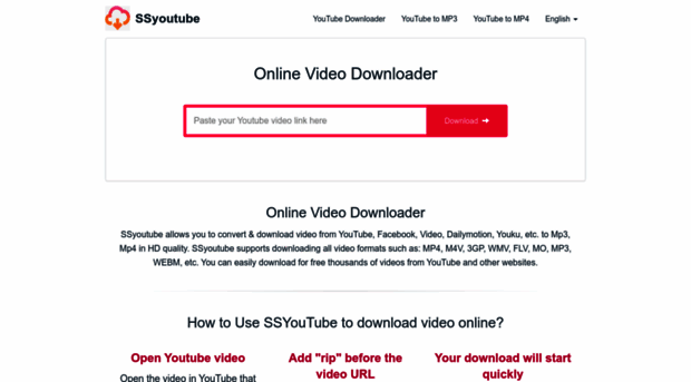 ssyoutube.rip - Free Online YouTube Video Down... - SSYoutube