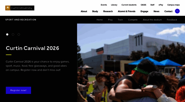 stadium.curtin.edu.au - Home - Curtin Sport and Recrea... - Stadium Curtin