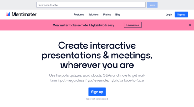 stage.mentimeter.com - Interactive presentation softw... - Stage Mentimeter