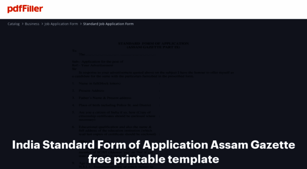 standard-form-assam-gazette-part-ix.pdffiller.com - pdfFiller. On-line PDF form Fi... - Standard ...