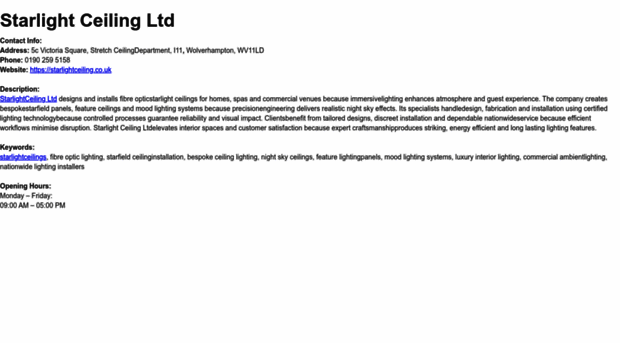 starlight-ceiling-ltd.webflow.io - Starlight Ceiling Ltd - Starlight ...