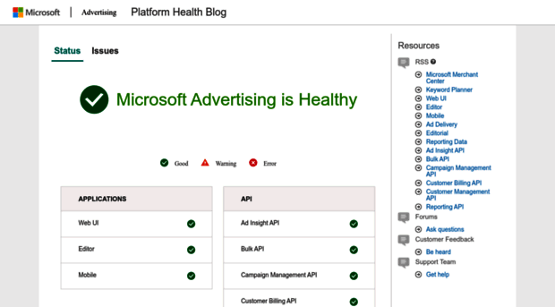 status.ads.microsoft.com - Microsoft Advertising Platform... - Status ...