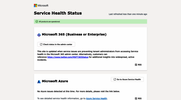 status.cloud.microsoft - Microsoft service health statu... - Status Cloud