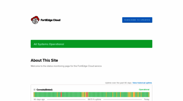 status.fortiedge.forticloud.com - FortiEdge Cloud Status - Status Forti Edge Cloud