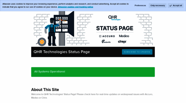 status.qhrtech.com - QHR Technologies Status Page S... - Status QHR Tech
