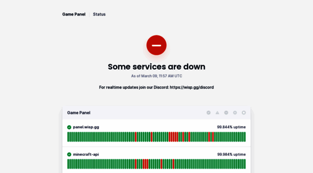status.services.panel.gg - Game Panel status - Status Services Panel