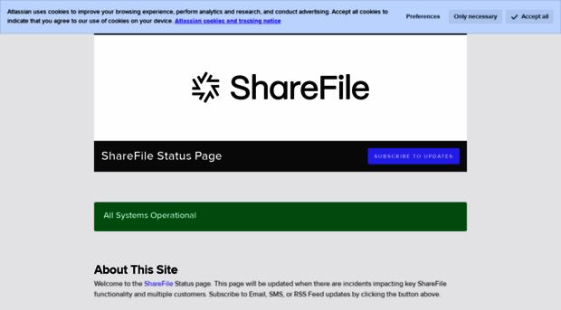 status.sharefile.com - ShareFile® Status Page Status - Status Share File