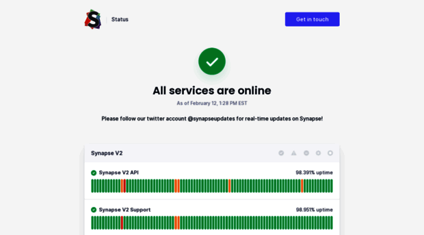 status.synapse.to - Synapse Softworks LLC status - Status Synapse
