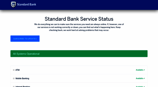 statuspage.standardbank.co.za - Standard Bank Status - Status Page ...