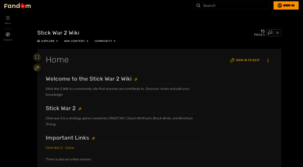 stick-war-2.fandom.com - Stick War 2 Wiki | Fandom - Stick War 2 Fandom