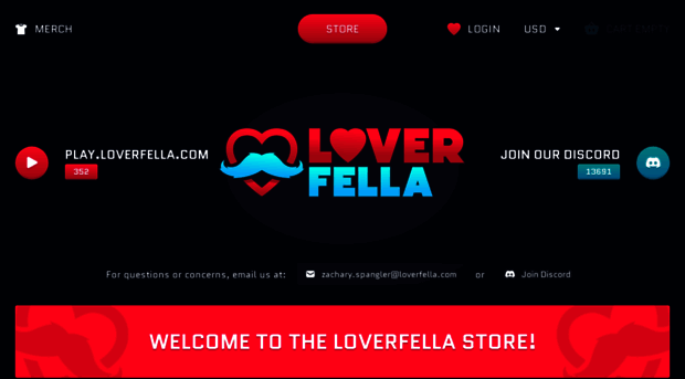 store.loverfella.com - Welcome | LoverCraft - Store Lover Fella