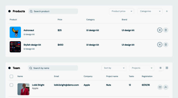 storetemplate1.bubbleapps.io - Tables Block - Tables Template - Store ...