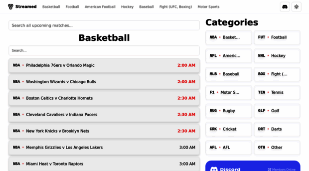 streamed.su - Streamed - Watch Any Live Spor... - Streamed