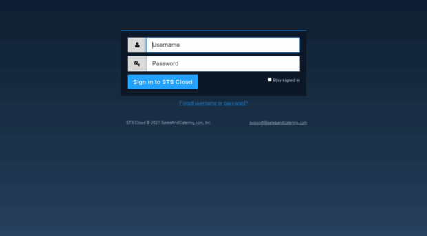 stscloud.com - STS Cloud: Customer Login - STS Cloud