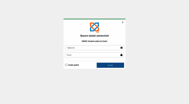 student.buxdu.uz - Login | HEMIS Student axborot ... - Student Buxdu