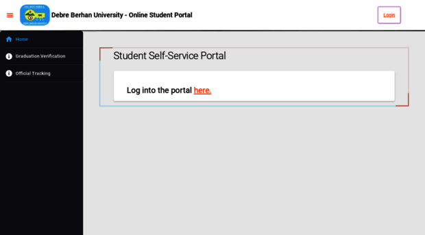 studentportal.dbu.edu.et - Debre Berhan University - Onli... - Student ...