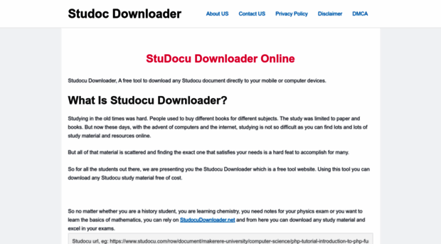 studocudownloader.net - StuDocu Downloader (Free Mater... - Stu Docu Downloader