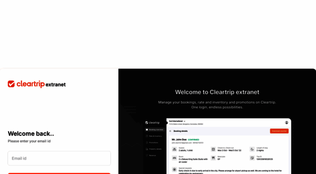 suite.cleartrip.com - Cleartrip | Extranet - Suite Cleartrip