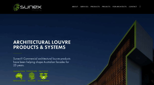 sunex.com.au - Architectural Louvre Products ... - Sunex