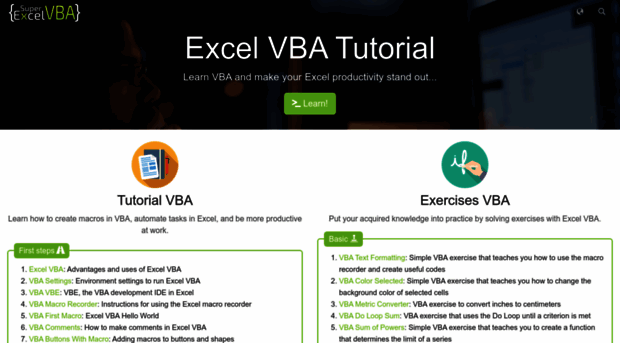 superexcelvba.com - Excel VBA Tutorial | SuperExce... - Super ExcelVBA