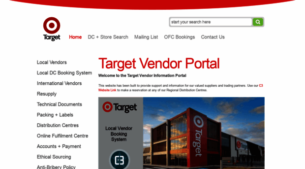 supplier.target.com.au - Vendor Home - Target Supplier ... - Supplier ...