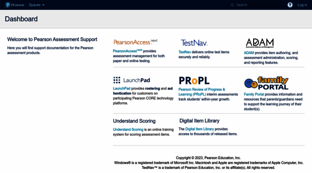support.assessment.pearson.com - Dashboard - Pearson Assessment ...