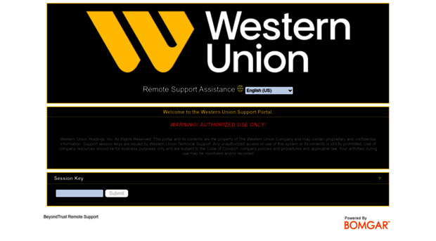 support.westernunion.com - Western Union Remote Support P... - Support ...
