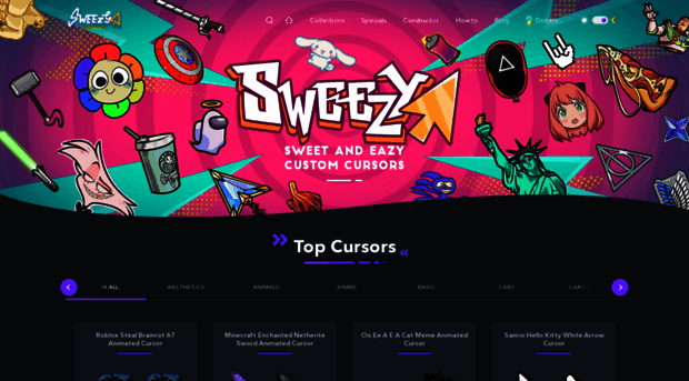 sweezy-cursors.com - Sweezy Cursors - Download Cust... - Sweezy Cursors