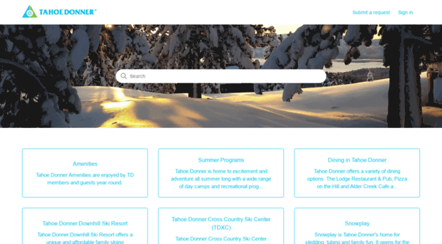 tahoedonnerhelp.zendesk.com - Tahoe Donner Zendesk - Tahoe Donner Help Zendesk