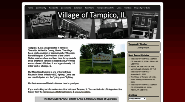 tampicoil.com - Village of Tampico, Illinois |... - Tampico Il