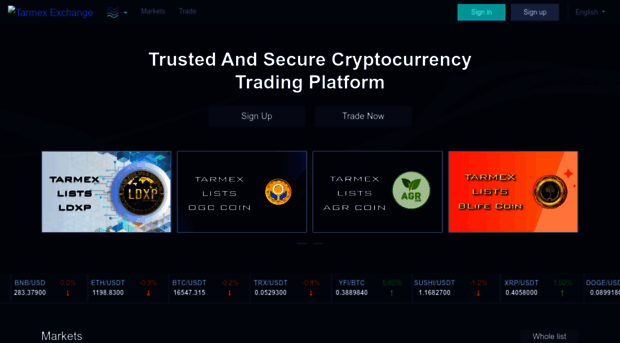 tarmex.io - Tarmex Exchange | Fast and Sec... - Tarmex