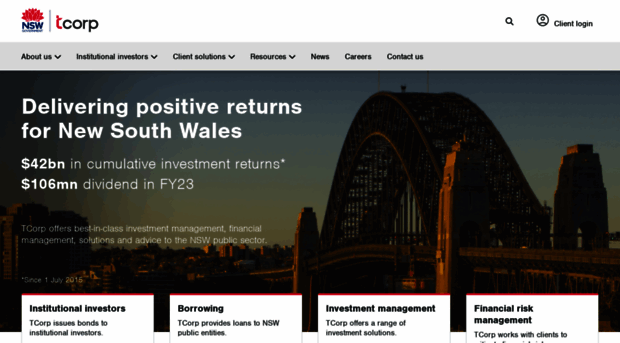 tcorp.nsw.gov.au - Home - TCorp - NSW Government - TCorp NSW Gov