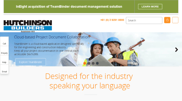 teambinder.hutchinsonbuilders.com.au - Cloud-based Project Document C ...