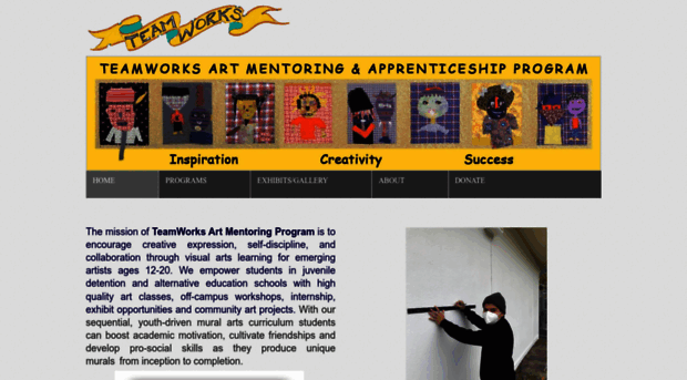 teamworksart.org - TeamWorks Art Mentoring Progra... - Team Works Art