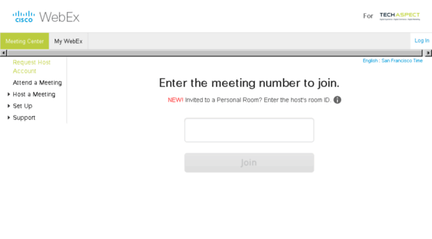 techaspect.webex.com - Techaspect WebEx Enterprise Si... - Techaspect ...