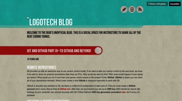 Tech Blog Tech Blog Codingdojo