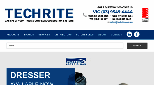 techritecontrols.com.au - Gas Safety Controls & Complete... - Techrite Controls