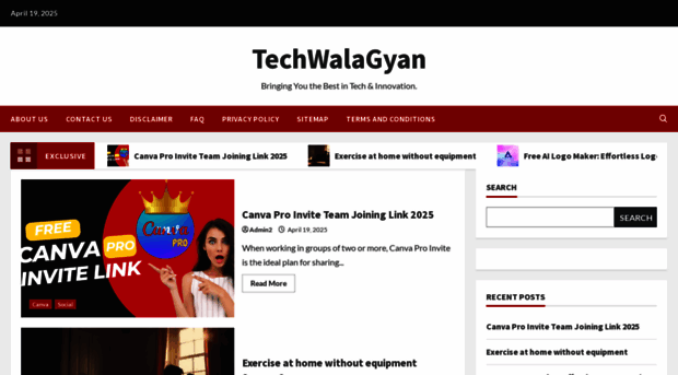 techwalagyan.xyz - Home - TechWalaGyan - Tech Wala Gyan