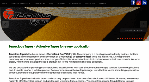 tenacioustapes.com.au - Tenacious Tapes Adhesive Tapes - Tenacious Tapes