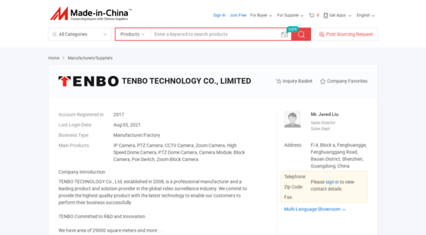 tenbotech.en.made-in-china.com - Block Camera Manufacturer, Zoo ...