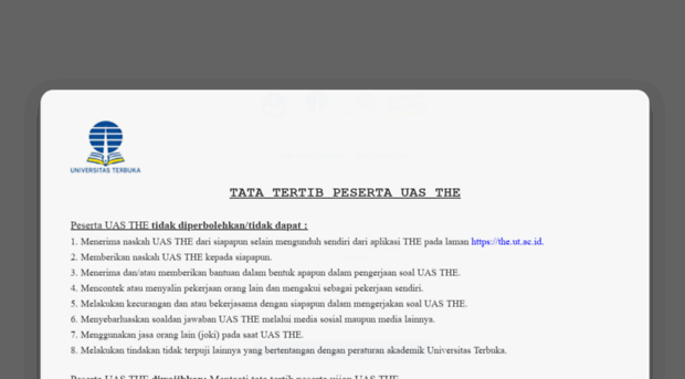 the.ut.ac.id - Take Home Exam - The Ut