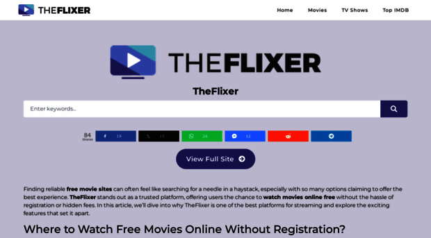 theflixer.tube - TheFlixer - Watch Series Onlin... - The Flixer