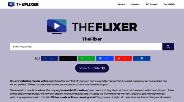 theflixertv.to - Watch Movies Streaming Online ... - Theflixer TV